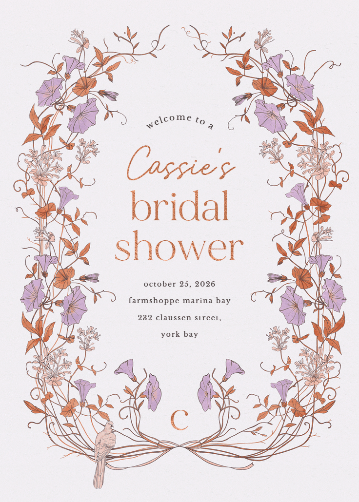 Dainty Victorian - Events Poster Template | Greetings Island