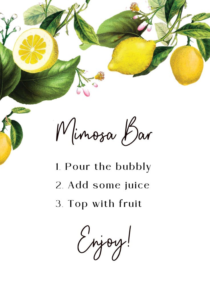Sicilian lemon tree - Events Poster Template (Free) | Greetings Island