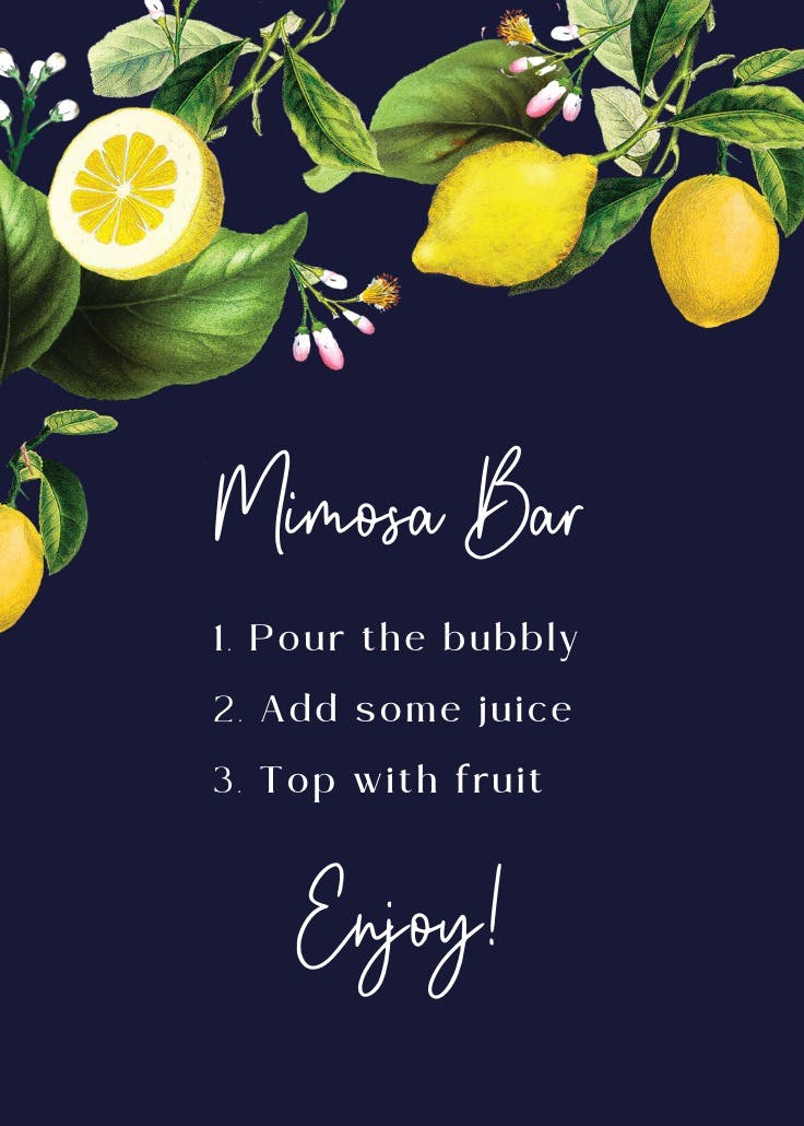 Sicilian lemon tree - Events Poster Template (Free) | Greetings Island