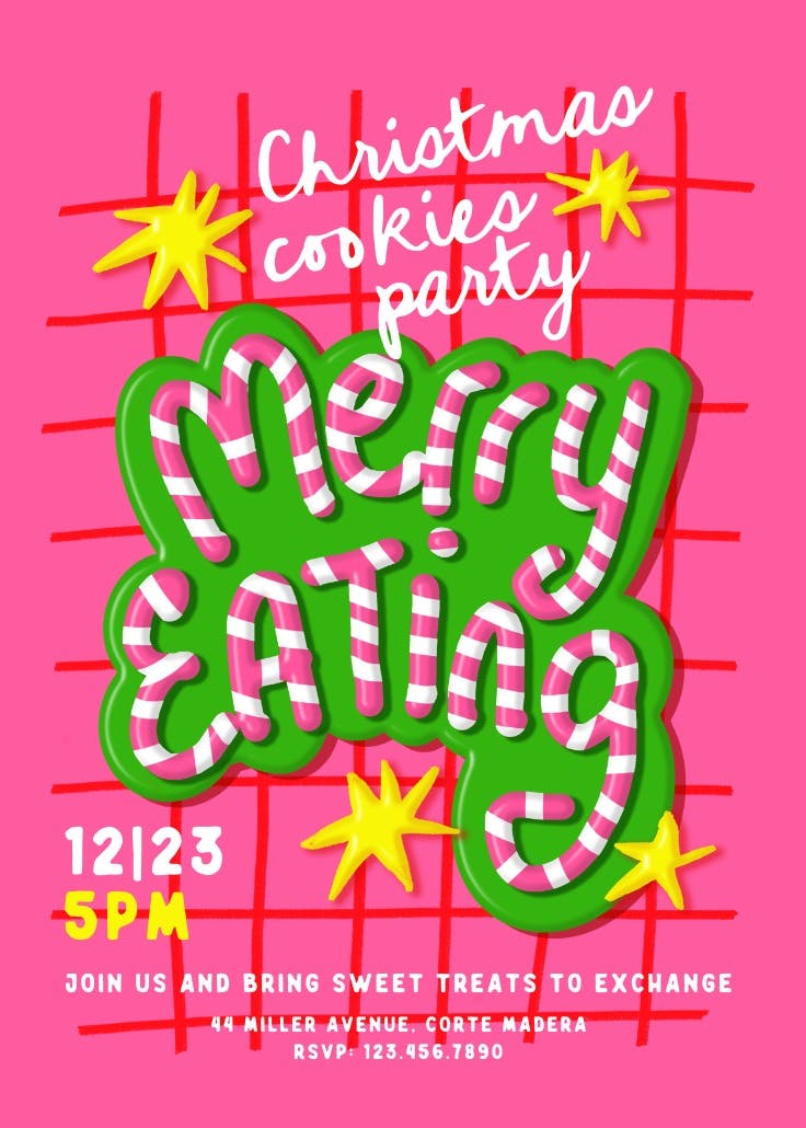 Merry Eating - Events Poster Template | Greetings Island