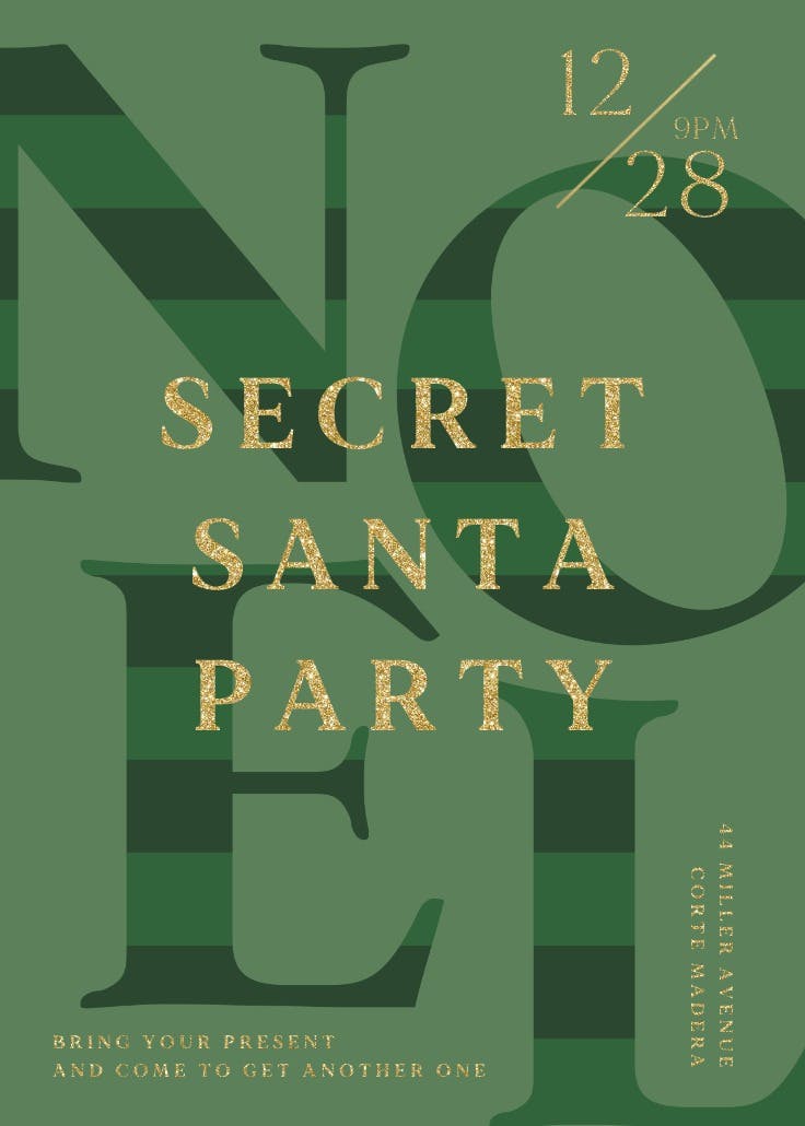Secret Santa - Events Poster Template | Greetings Island