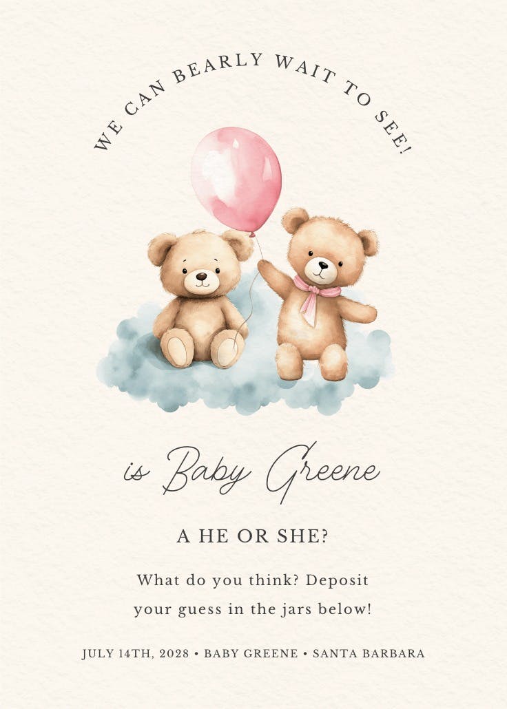 Can Bearly Wait - Events Poster Template (Free) | Greetings Island