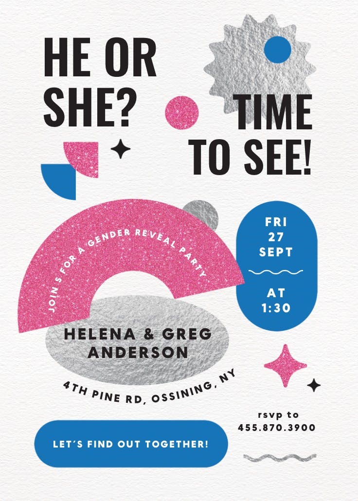 Zip It - Gender reveal Poster Template (Free) | Greetings Island