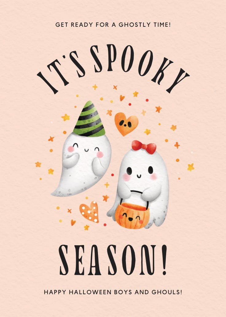 Cute Ghosts - Events Poster Template (Free) | Greetings Island