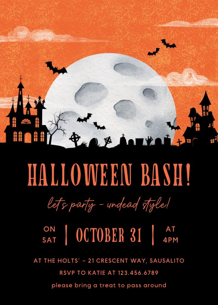 Graveyard Shift - Halloween Poster Template (Free) | Greetings Island