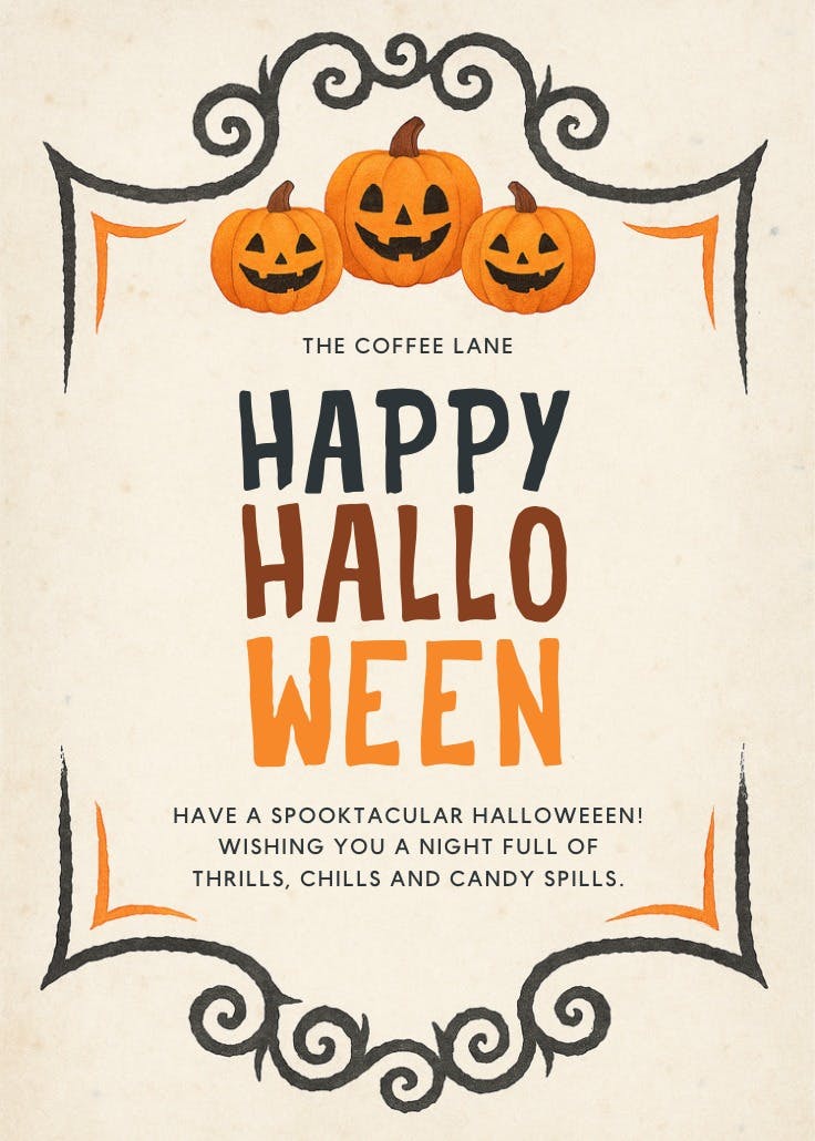 Pumpkin Party - Events Poster Template (Free) | Greetings Island