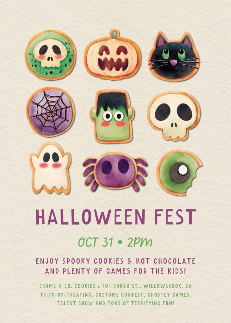 Spooky Bite - Events Poster Template (Free) | Greetings Island