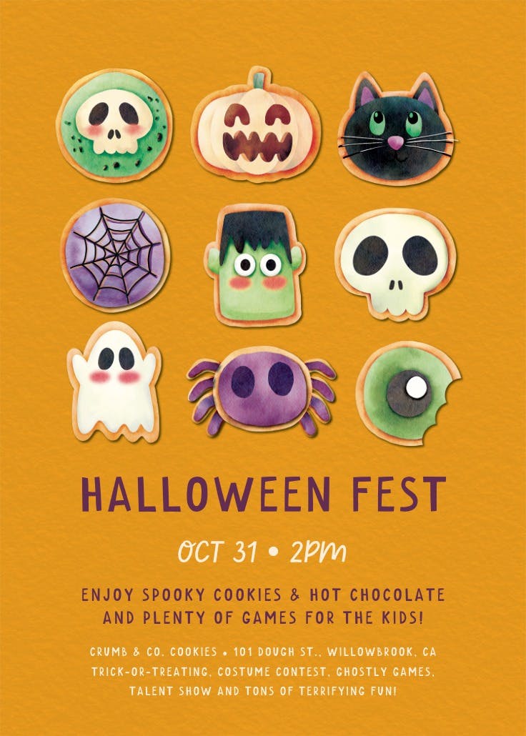 Spooky Bite - Events Poster Template (Free) | Greetings Island