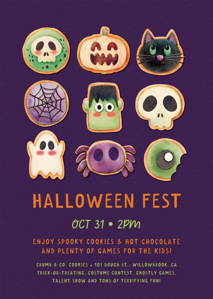 Spooky Bite - Events Poster Template (Free) | Greetings Island