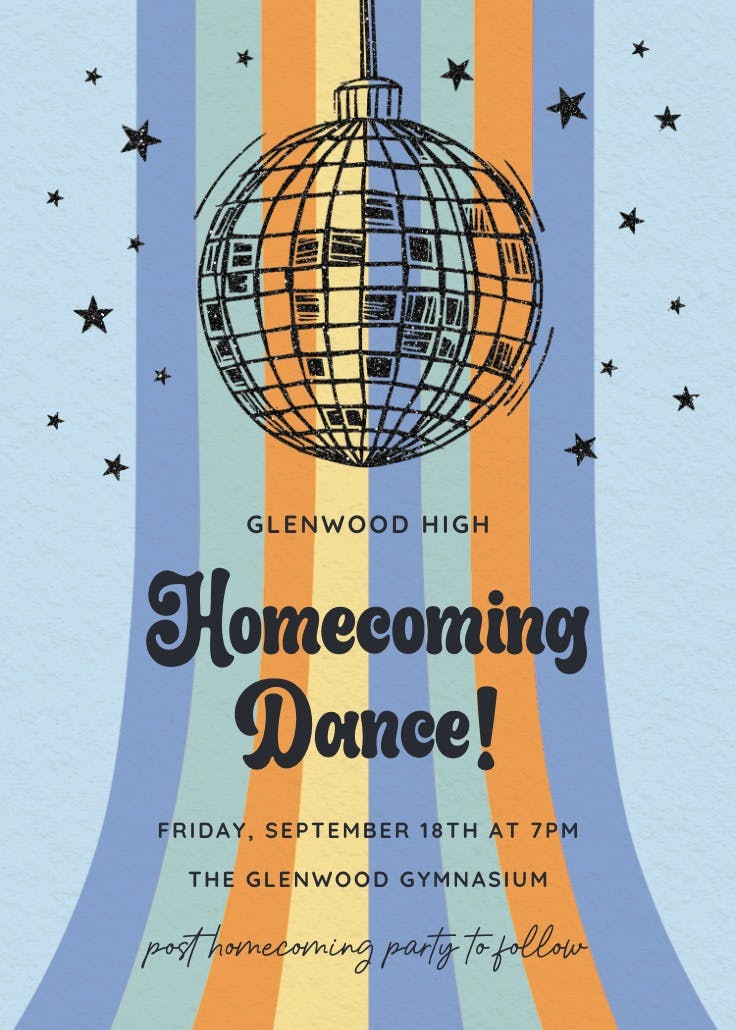 Disco Dance - Events Poster Template (Free) | Greetings Island