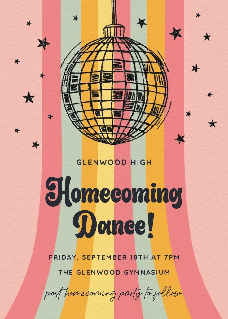 Disco Dance - Events Poster Template (Free) | Greetings Island