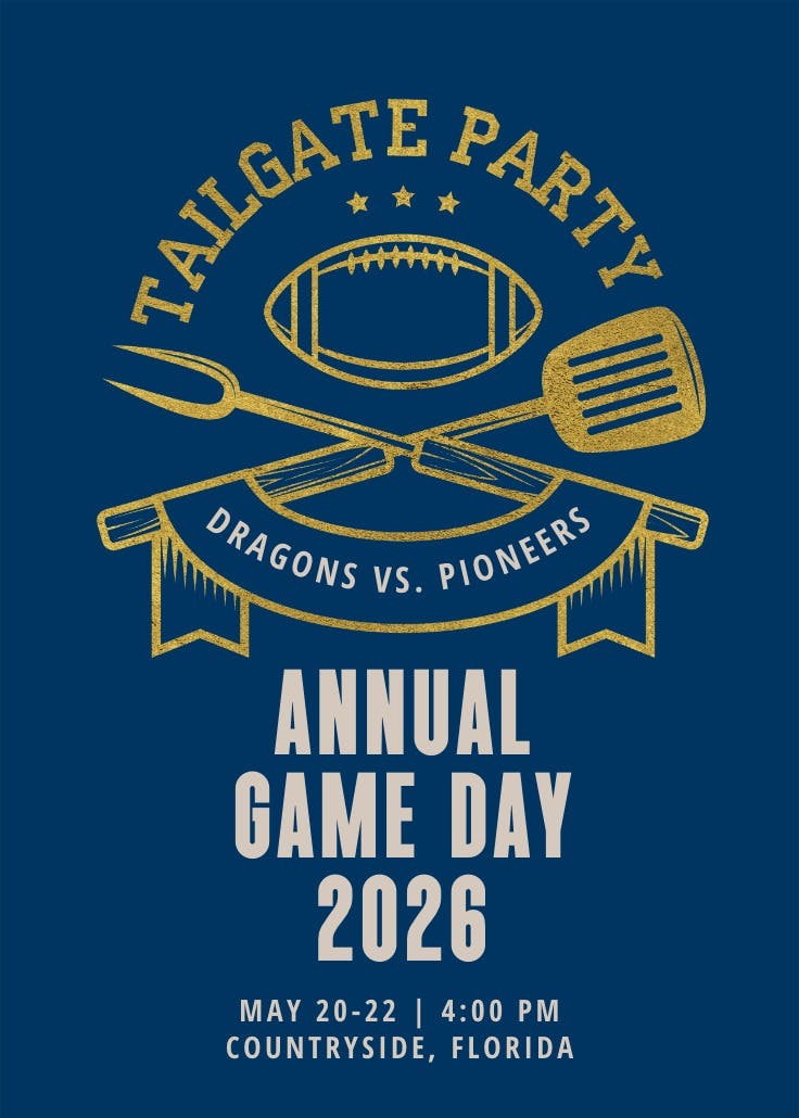 Football Fans - Events Poster Template (Free) | Greetings Island