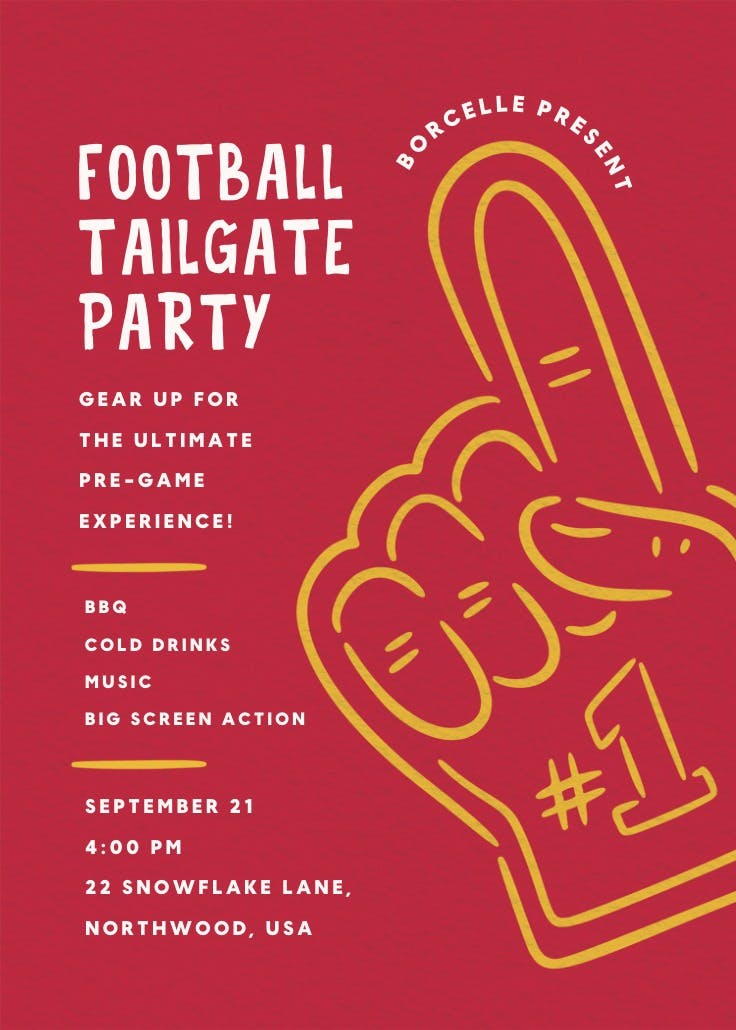 Footballin - Events Poster Template (Free) | Greetings Island