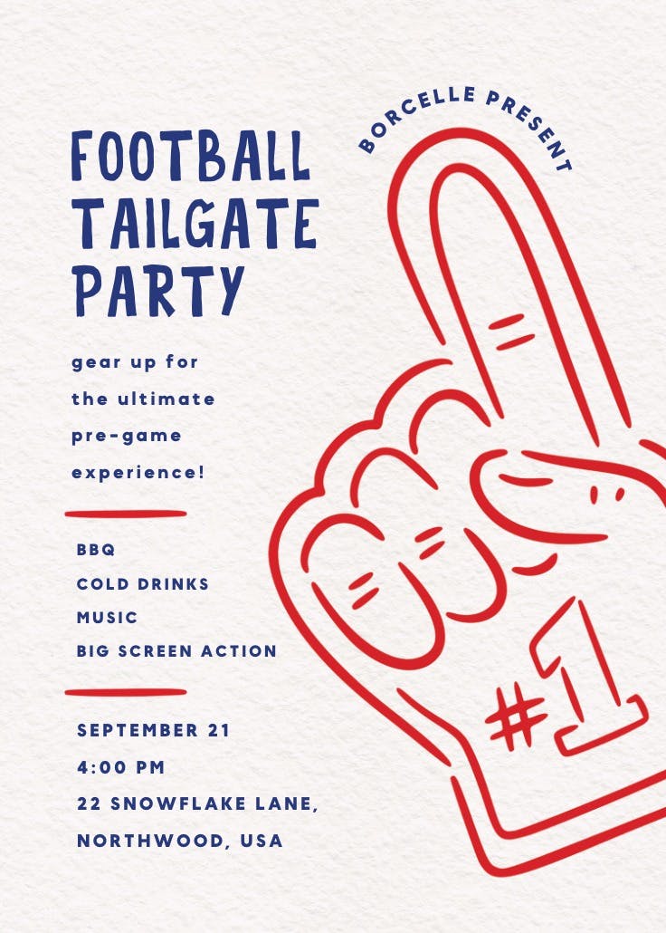 Footballin - Events Poster Template (Free) | Greetings Island