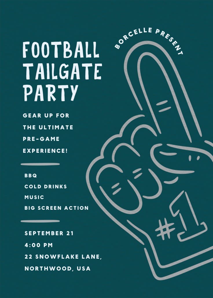 Footballin - Events Poster Template (Free) | Greetings Island