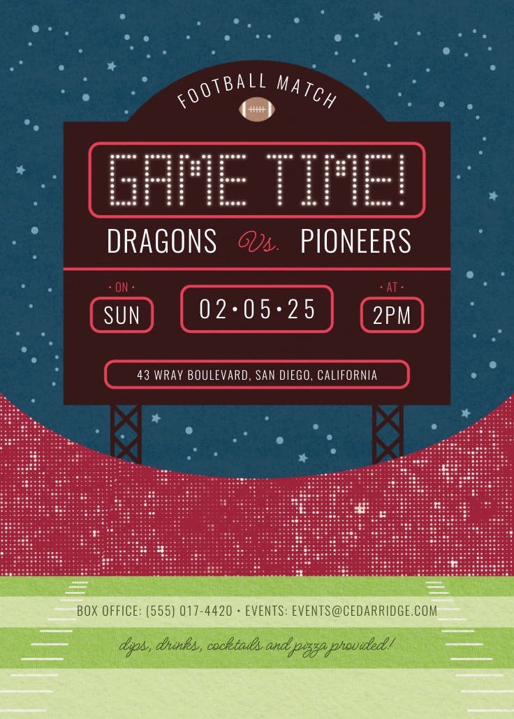 Game Time - Events Poster Template (Free) | Greetings Island