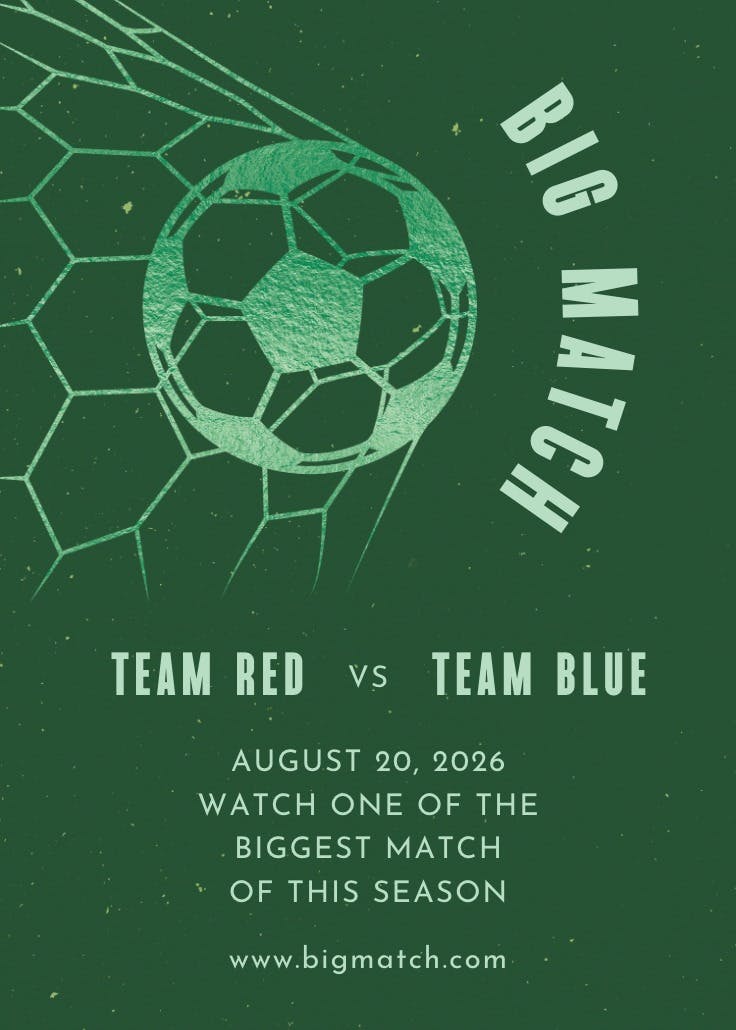 Net Score - Events Poster Template (Free) | Greetings Island