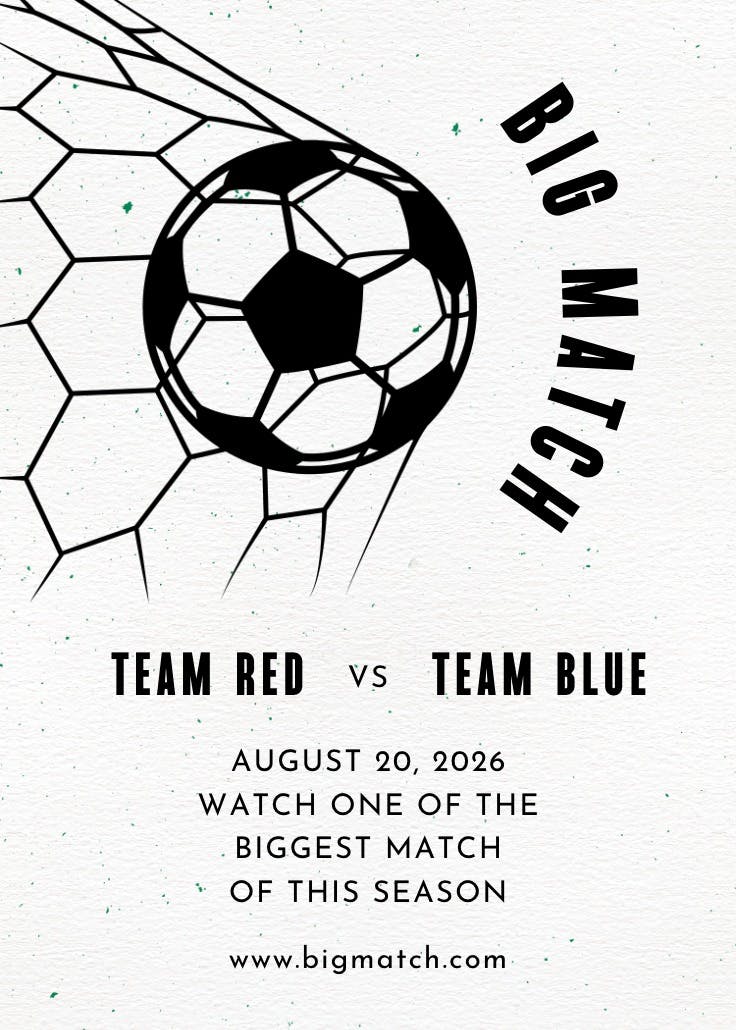 Net Score - Events Poster Template (Free) | Greetings Island