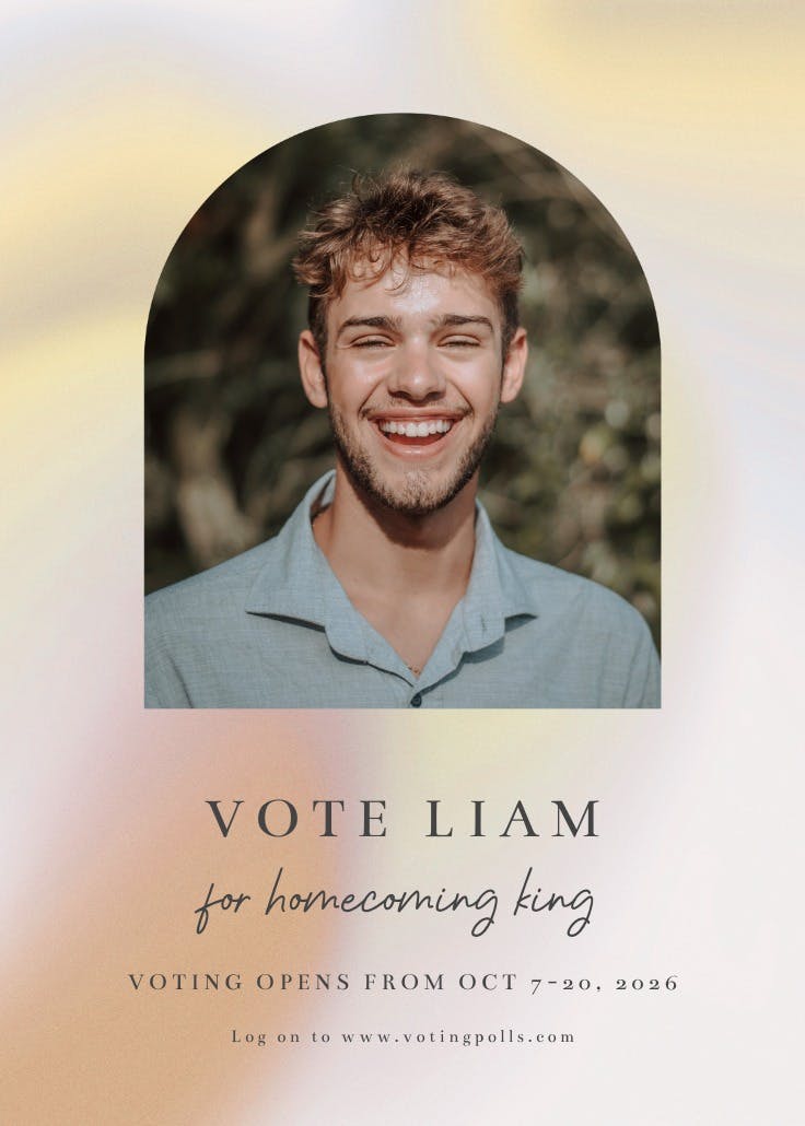 Voting Day - Homecoming Poster Template | Greetings Island