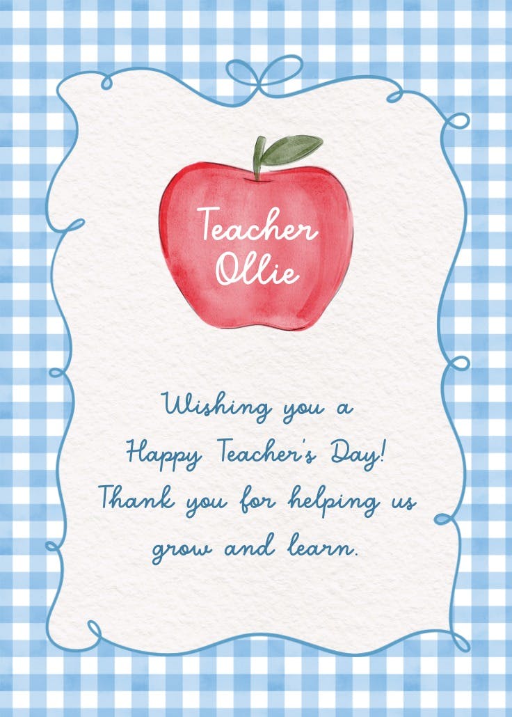Apple for Teacher - Events Poster Template | Greetings Island