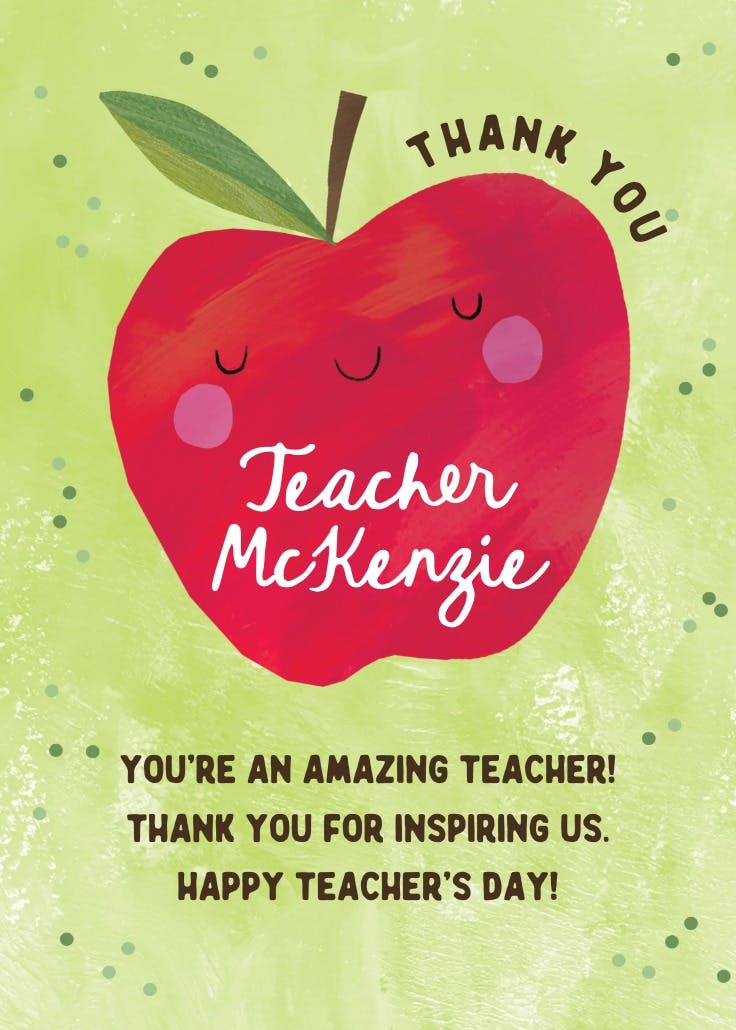 Happy little apple - Events Poster Template (Free) | Greetings Island