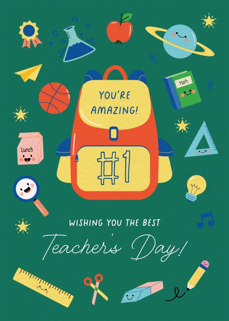 Terrific Teacher - Events Poster Template (Free) | Greetings Island