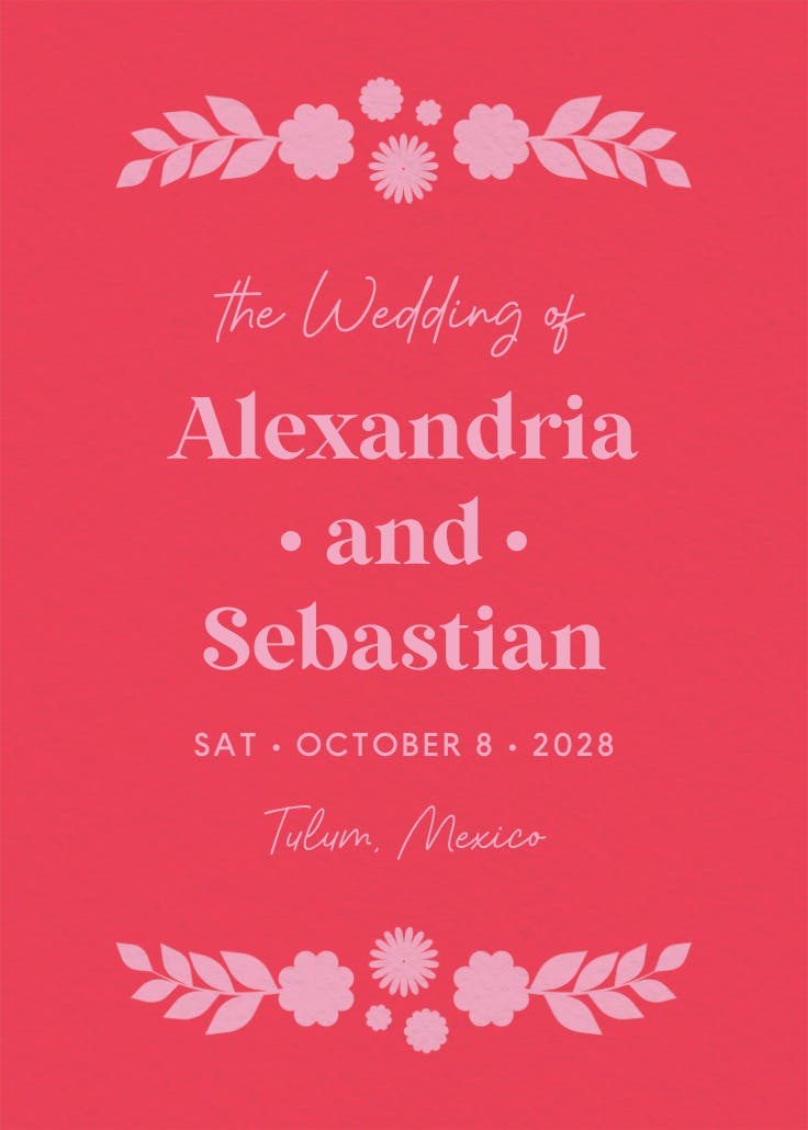 Fiesta Florals - Events Poster Template (Free) | Greetings Island