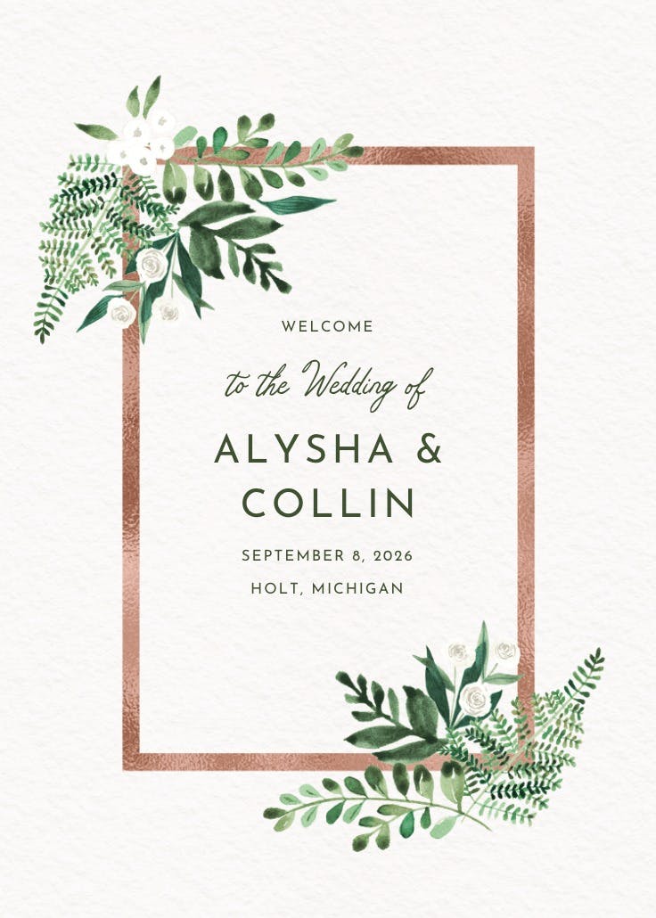 Frame in Bloom - Events Poster Template | Greetings Island