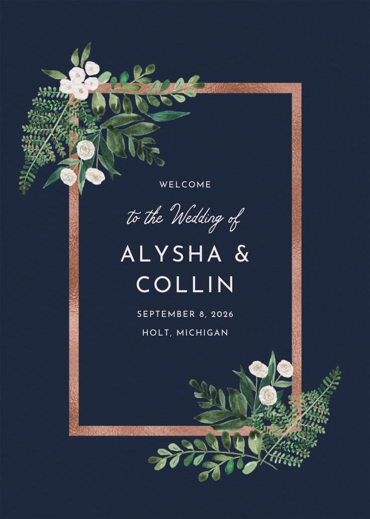 Frame in Bloom - Events Poster Template | Greetings Island