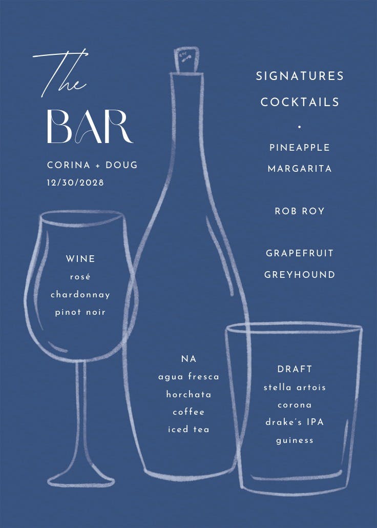 Glass Menagerie - Wedding Poster Template (Free) | Greetings Island