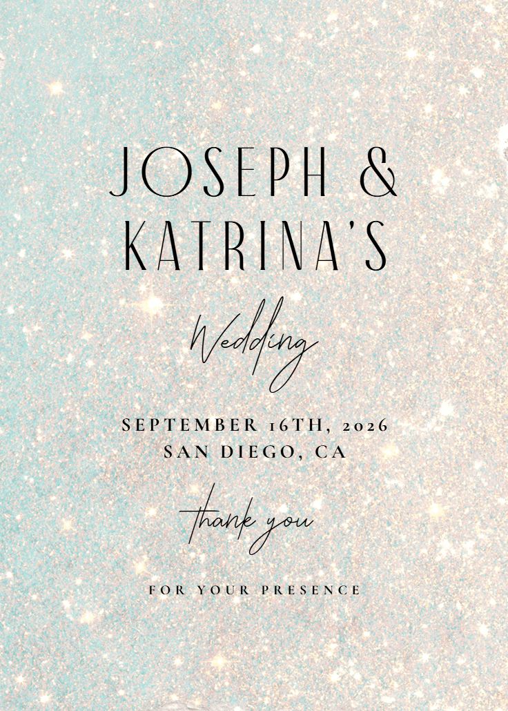 Glitter day - Events Poster Template | Greetings Island