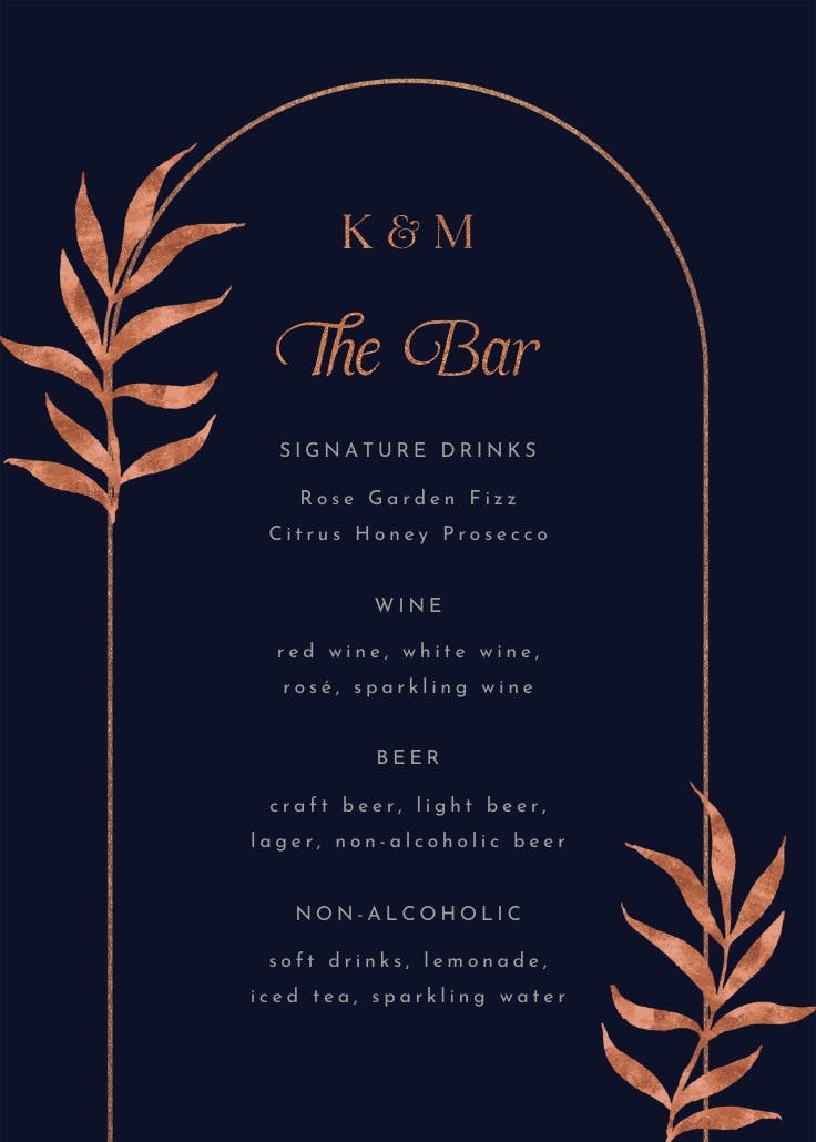 Golden Botanical Arch - Events Poster Template (Free) | Greetings Island