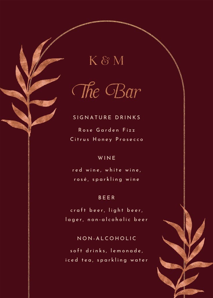 Golden Botanical Arch - Events Poster Template (Free) | Greetings Island