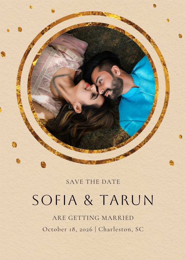 Golden Minimalism - Events Poster Template (Free) | Greetings Island