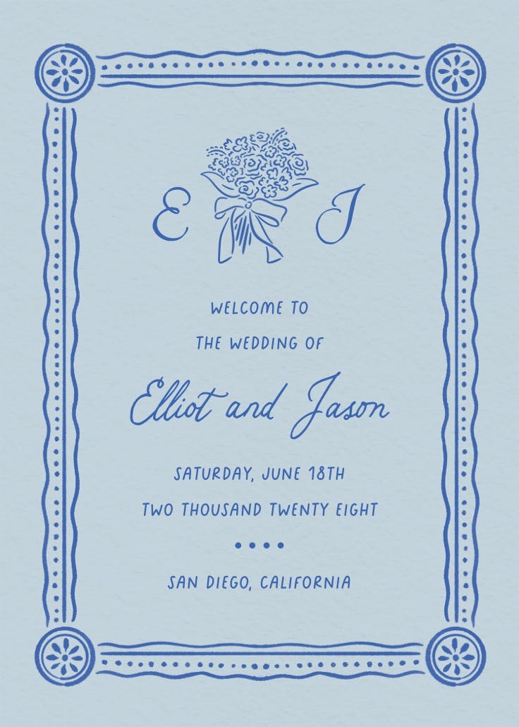 Handcrafted Matrimony - Wedding Poster Template (Free) | Greetings Island
