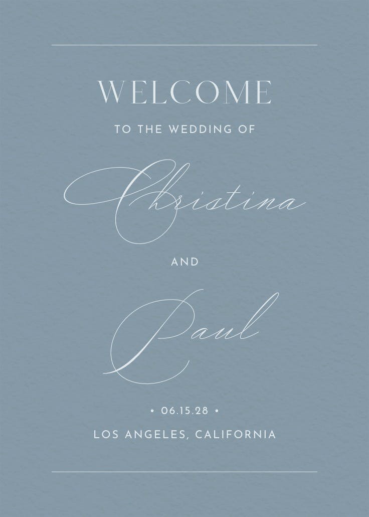 Scripted Boldly - Wedding Poster Template (Free) | Greetings Island