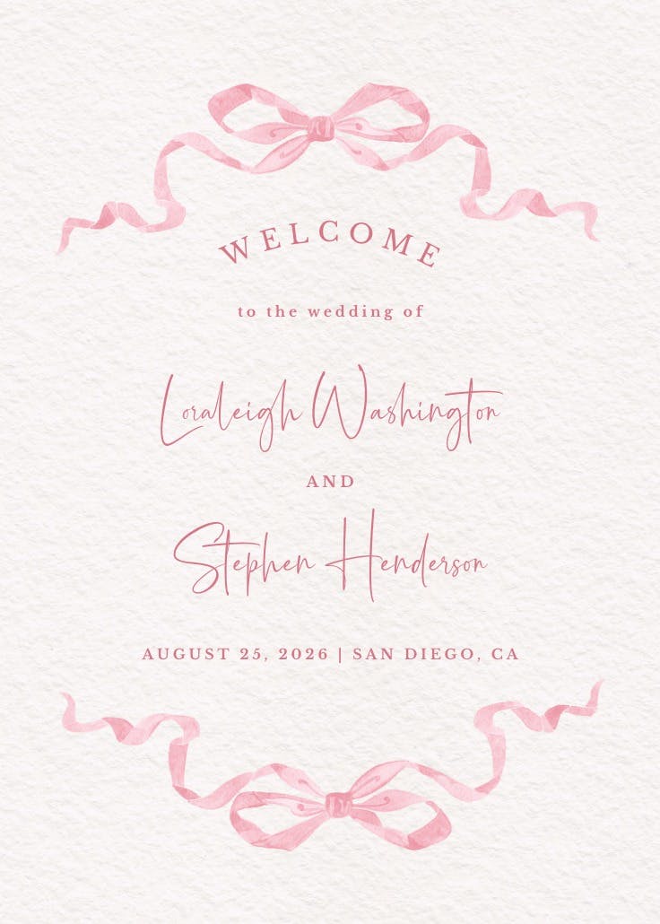 Simplistic Ribbon - Events Poster Template | Greetings Island