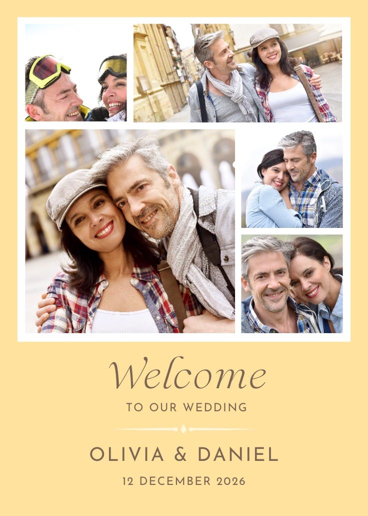 Wedding Montage - Events Poster Template (Free) | Greetings Island