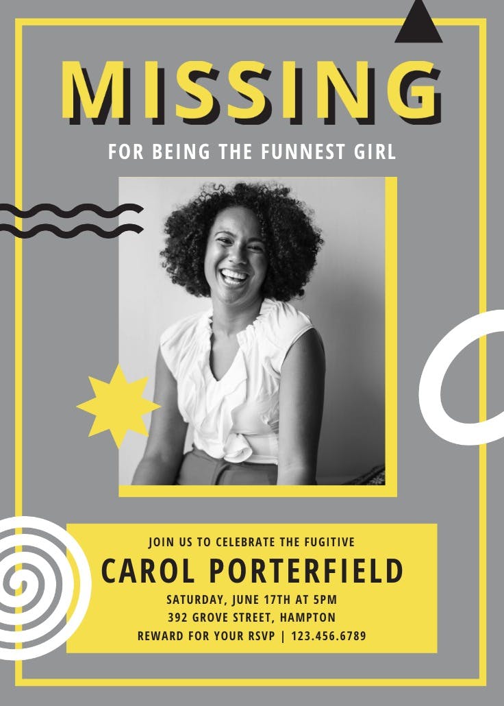 Lost in Laughter - Missing Poster Template (Free) | Greetings Island