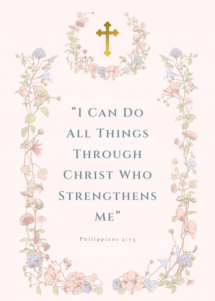 Blessed blossoms - Slogan Poster Template | Greetings Island