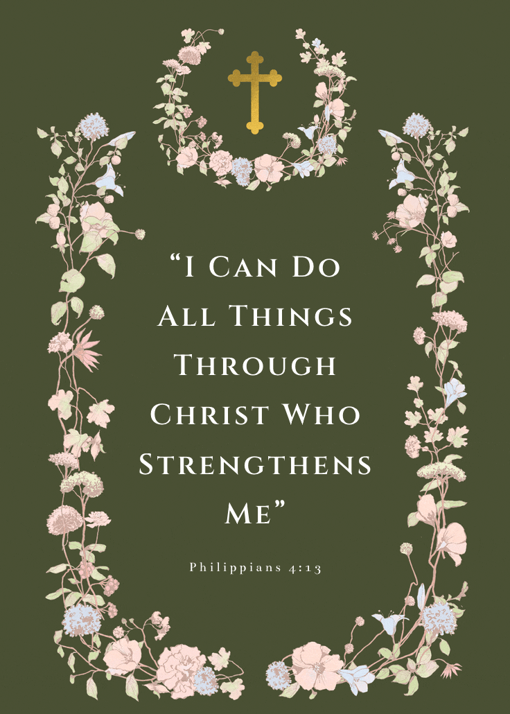 Blessed blossoms - Slogan Poster Template | Greetings Island