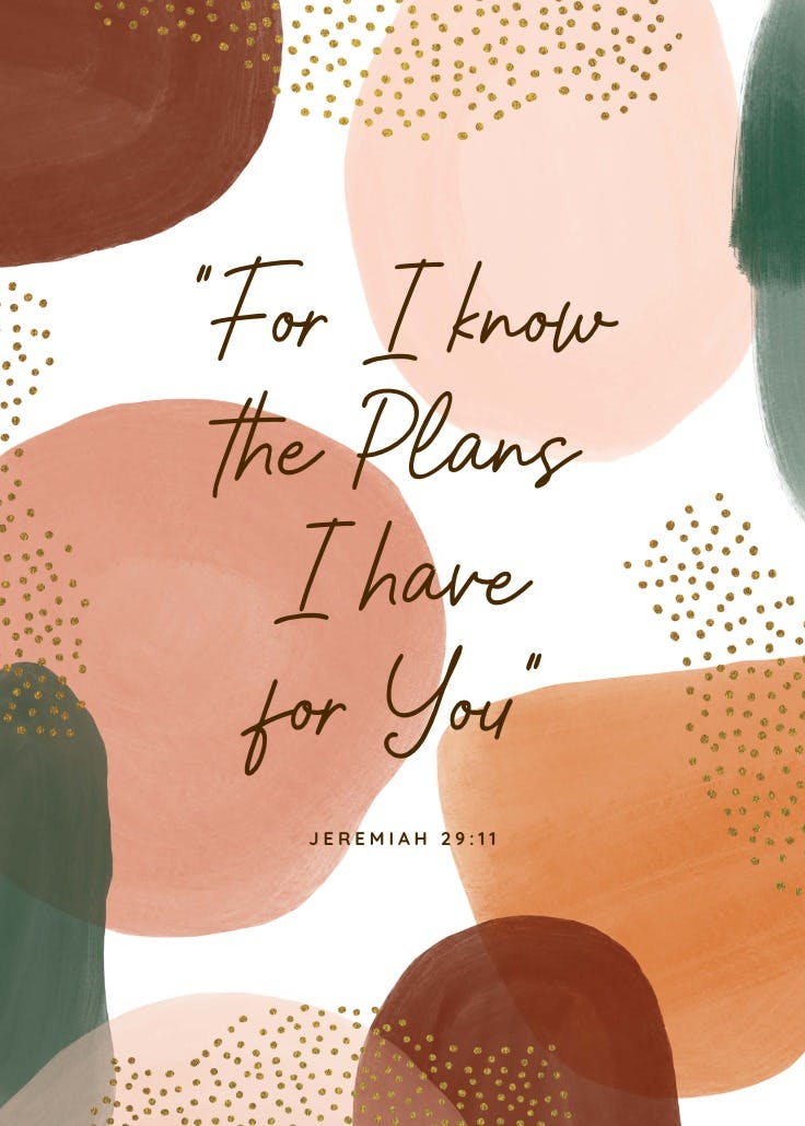 Boho circle shapes - Bible verse Poster Template (Free) | Greetings Island