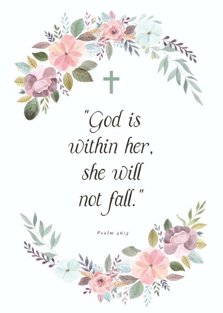 Soft Floral - Bible verse Poster Template | Greetings Island