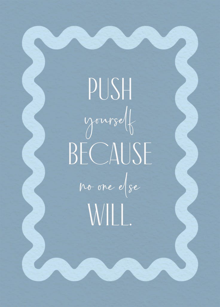 Billowing Border - Slogan Poster Template | Greetings Island