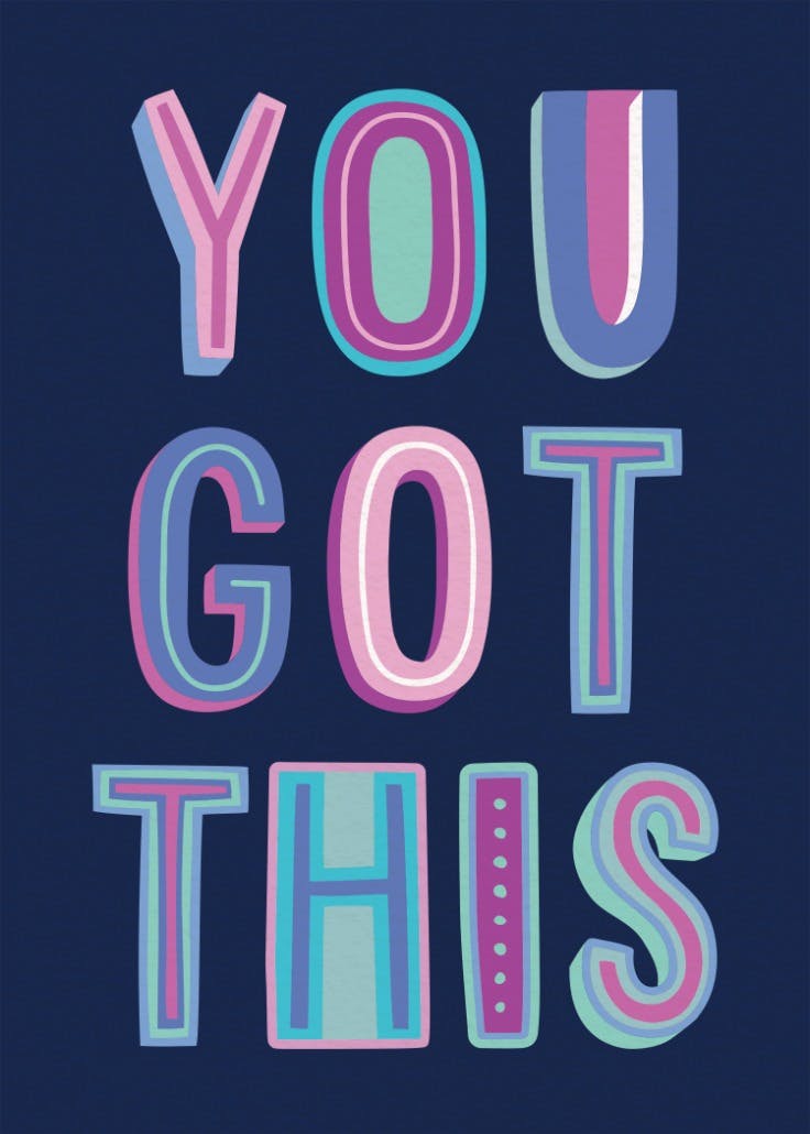 Cute Words - Motivational Poster Template (Free) | Greetings Island