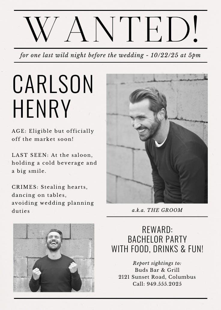 Free Wanted Poster Templates | Greetings Island