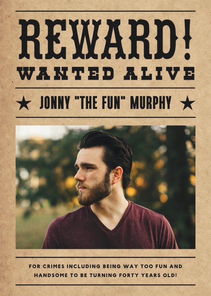 Free Wanted Poster Templates | Greetings Island