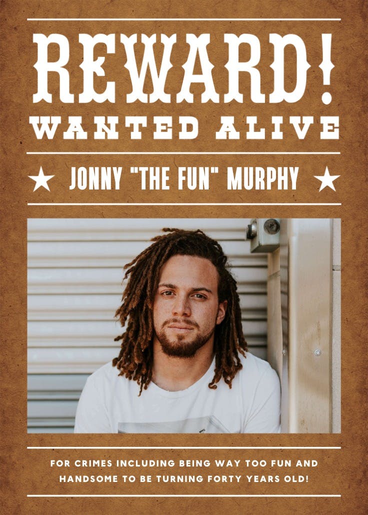 Wild Wild West - Wanted Poster Template | Greetings Island