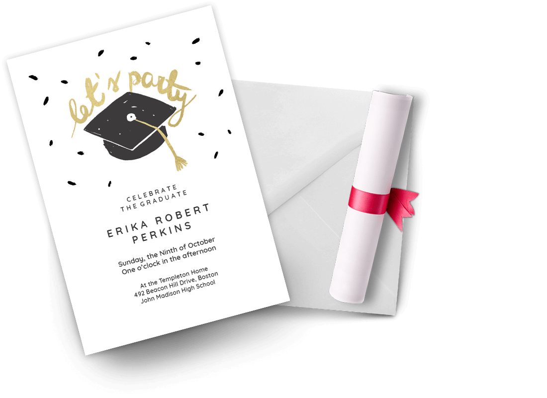 Graduation Party Invitation Templates (Free) | Greetings Island